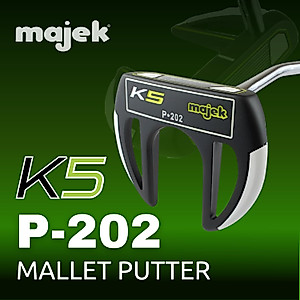 Majek K5 P-202 Golf Putter Right Handed Claw Style with Alignment Line Up Hand Tool 33 Inches Senior Women's Perfect for Lining up Your Putts