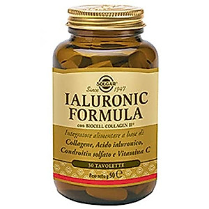 Solgar Hyaluronic Acid 120 mg, 30 Tablets - Supports Hair, Skin & Nails - Contains Hydrolyzed Collagen Type 2 & Chondroitin - Non-GMO, Gluten Free, Dairy Free - 30 Servings