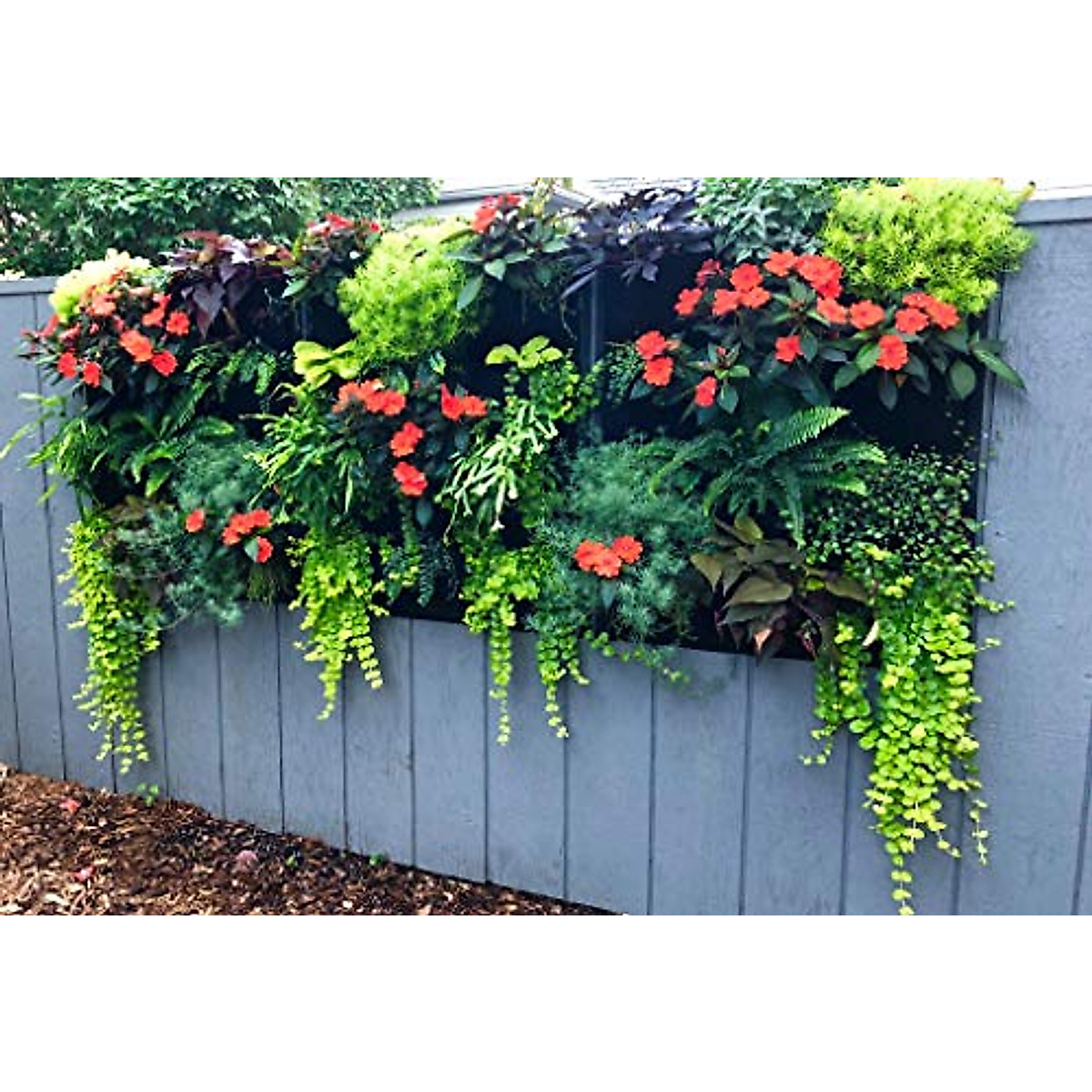 Delectable Garden Cloth 12 Pocket Hanging Vertical Garden Wall Planter for Yard Garden Home Decoration
