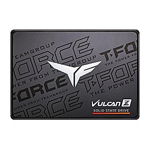 TEAMGROUP T-Force Vulcan Z 480GB SLC Cache 3D NAND TLC 2.5 Inch SATA III Internal Solid State Drive SSD (R/W Speed up to 540/470 MB/s) T253TZ480G0C101
