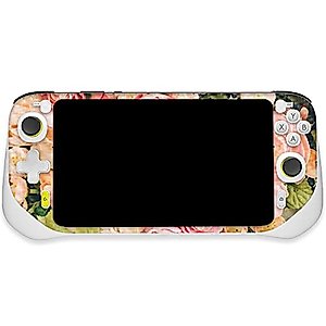MightySkins Carbon Fiber Skin Compatible with Logitech G Cloud Gaming Handheld - Faded Roses | Protective, Durable Textured Carbon Fiber Finish | Easy to Apply | Made in The USA