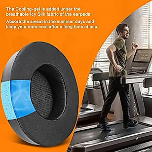 SOULWIT Cooling-Gel Ear Pads Replacement for Corsair Virtuoso RGB Wireless XT SE Gaming Headset, Earpads Cushions with High-Density Noise Isolation Foam, Added Thickness