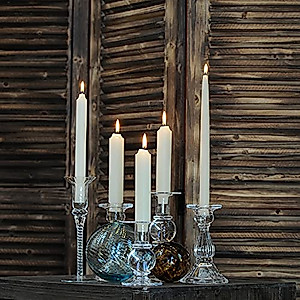 Root Candles Unscented Smooth Collenette 9-Inch Dinner Candles, Box of 4, White