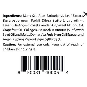First Botany Body Scrub - Natural Exfoliating Salt Scrub & Body and Face Souffle helps with Moisturizing Skin, Acne, Cellulite, Dead Skin Scars, Wrinkles (10 fl oz, Lavender)