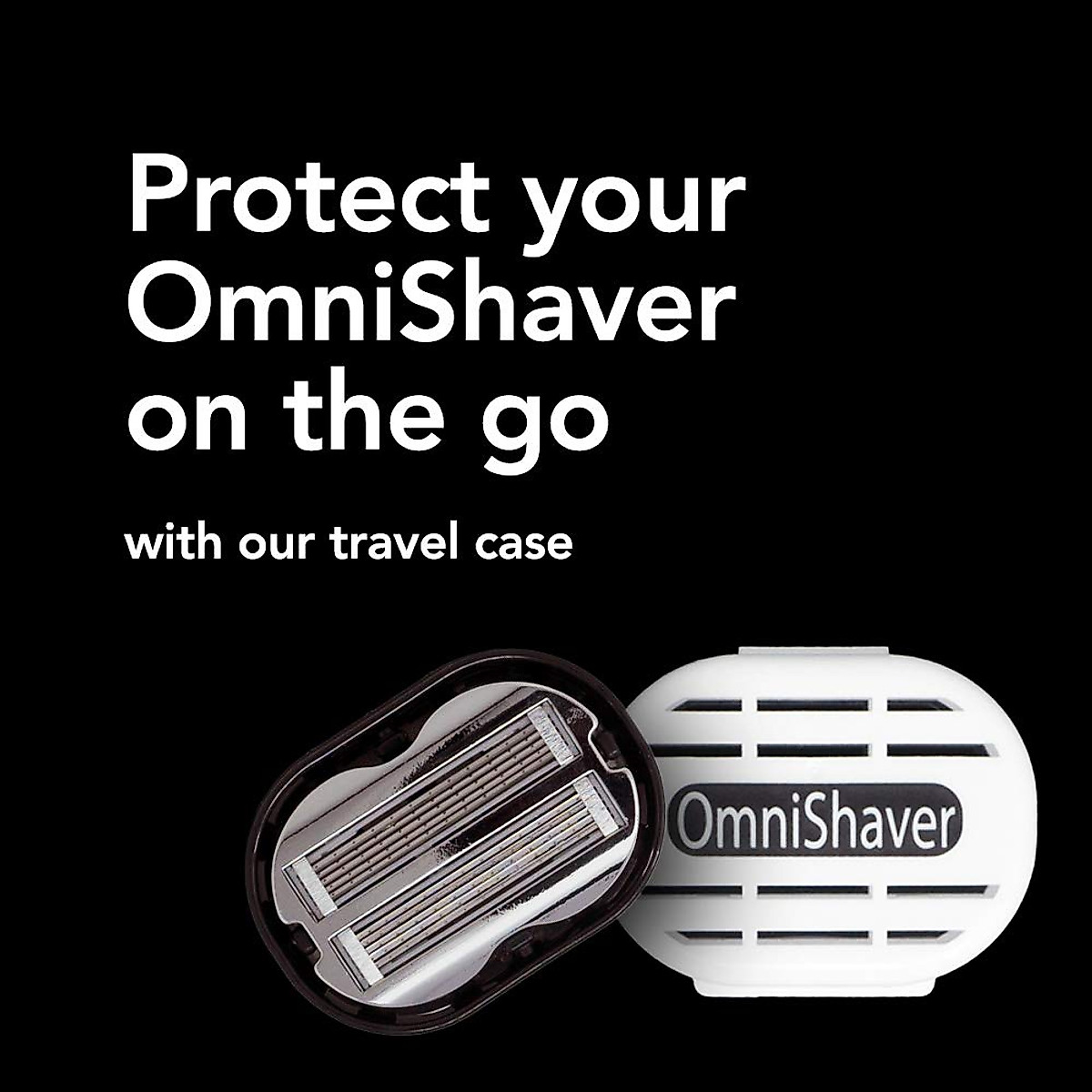 Omnishaver Travel Case Keep Your Omnishaver Away from Dirt and Dust and Avoid Blunt and Damaged Blades - Black