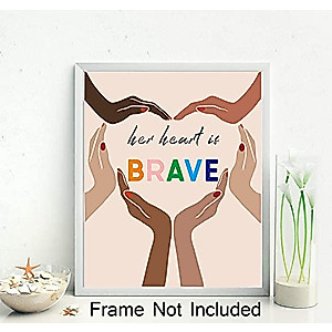 TANXM Girl Power Diversity Poster,Inspirational Feminist Art printing,Feminist Equality Art,Feminist Quote Poster ,Perfect for Girl Bedroom or Study Decor,Set of 4 (8"X 10", No Frame