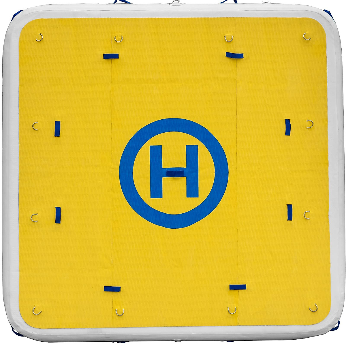 VEVOR Inflatable Dock Floating Platform, 8 x 8 ft, 3-5 Person Capacity, 6 inches Thick, Swim Dock with Hand Pump, Electric Air Pump & Storage Bag, Drop Stitch PVC Non-Slip Raft for Pool Beach Ocean