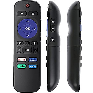 Amtone Replacement Remote Control for Onn Roku Smart Soundbar 100002421 Build-in Netflix Disney Plus Hulu Vudu Hot Keys