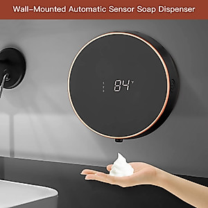 Automatic Soap Dispenser Foaming Hand Free Wall Mount Foam Rechargeable, Touchless and Smart Electric Dispenser for Wall, Bathroom, Kitchen, Commercia