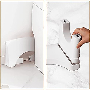Squatting Toilet Stool, 7 Inch Potty Bathroom Poop Stool for Adults and Children, White