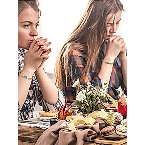 WILLBOND 30 Pcs Inspirational Message Leather Bracelet for Women Christian Engraved Ornament Jewelry Gift Religious Gifts for Women Motivational Quotes Women's Wrap Bracelets(Religion Style)