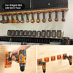 Tool Holder Mount for Ridgid AEG 18V Drill Tool Hanger Power Tool Storage -5 Pack
