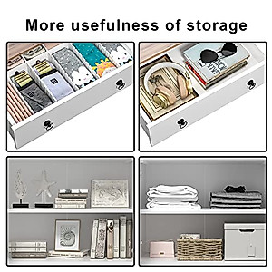 Buffet Cabinet Storage Sideboard with 2 Drawers and 4 Doors, 55" Modern Coffee Bar Cabinet with Storage, Credenza Kitchen Buffets Sideboards Cabinet Console Table for Dining Living Room, White