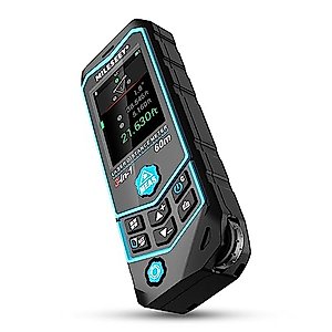MiLESEEY R2B 200ft Laser Measure Tool with Built-in Wheel for Curved Measure, Digital Measuring Tape with Angle Sensor, Pythagorean, Point to Point, Area and Volume Measure