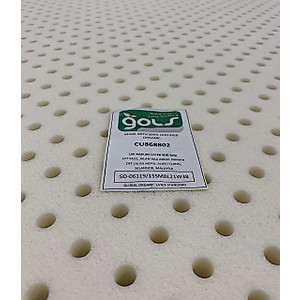 Dormir True Green 2" TwinXL Soft Organic Latex Mattress Topper - GOLS Certified, Firm, Bouncy, Cool, Hypoallergenic