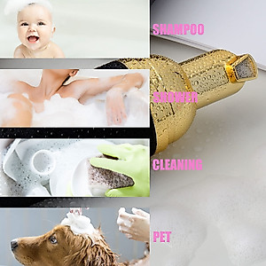 IRON BILL 2 Oz Foam Pump Bottle (3PCS). Empty Foaming Soap Dispenser for Refillable Travel Liquid Hand Soap, Body Wash, Eyelash Shampoo. BPA Free Mini Pocket Size(Black&Gold Pump&Black Cap)