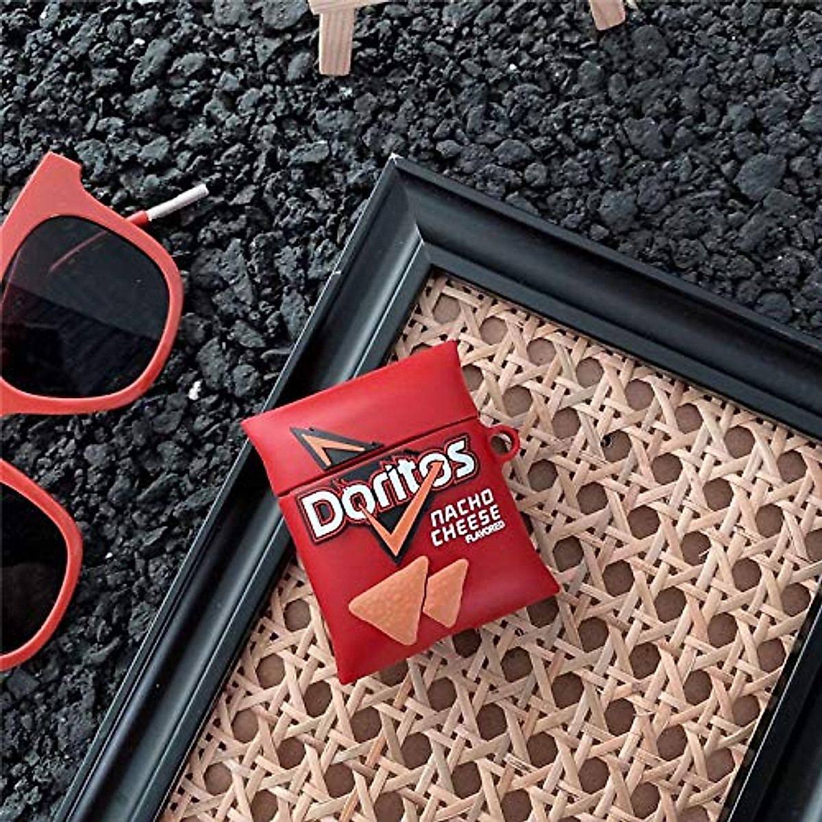 YLFYSF Compatible with Silicone Case Airpods Charging Protective Cover for Wireless Earphones