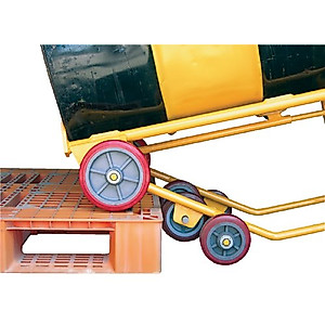 Vestil RDBT-PO Drum Truck with Dual Handle, Polyolefin Wheels, 1000 lbs Load Capacity, Overall L x H (in.) 20-1/16 x 60-5/8"