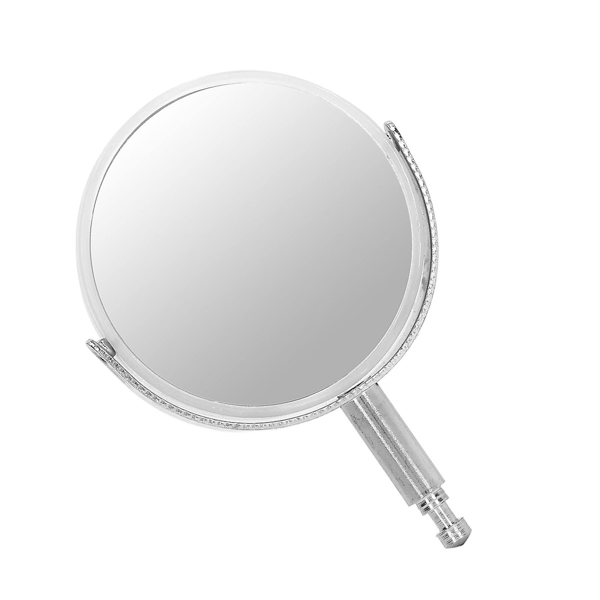 Microscope Reflecting Mirror, Biological Microscope Reflector 360 Degree Rotation Replacement for Light Observation (Plastic Bracket)