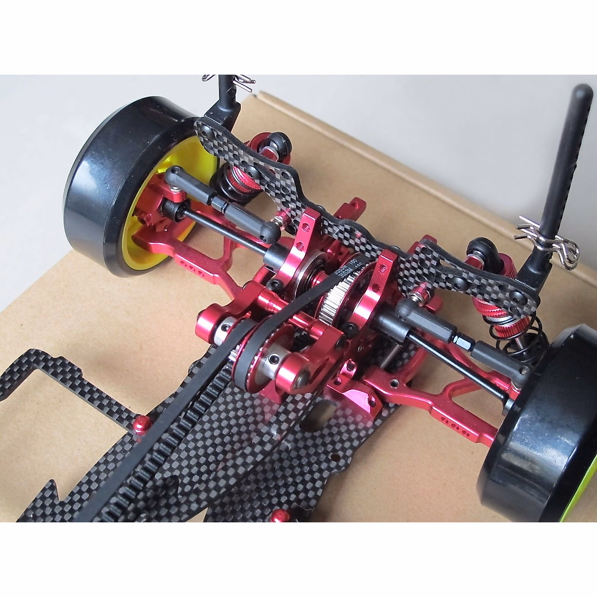 Hobbypower 1/10 Alloy & Carbon D3 4WD Drift Racing RC Model Car Frame Kit with Front One Way