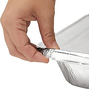 VeZee 28-Pcs Disposable Chafing Dish Buffet Set with Half Size Pans – Complete Catering Solution with Extra Fuel Cans & Lighter – Perfect Food Warmers for Parties & Events