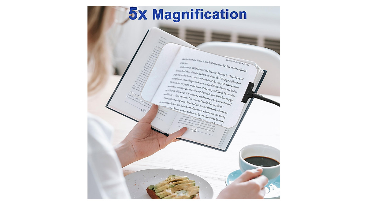 Hands-Free 4X Magnifying Glass for Easy Reading
