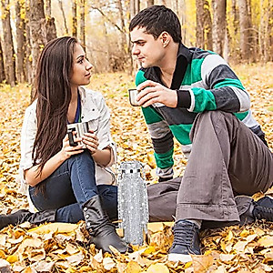 Diamond Water Bottle, Bling Rhinestone Vacuum Flask Glitter Thermos Bottles, Stainless Steel Insulated Water Bottle Refillable Water Bottle With Chain for Women Girl Gift (25oz/750ml, Silver)