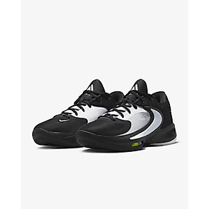 Nike Men's Zoom Freak 4 Basketball Shoes (Black/Black/White, us_Footwear_Size_System, Adult, Men, Numeric, Medium, Numeric_10)