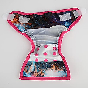 Newborn Baby Cloth Diaper Cover Nappy Hook and Loop (Solar System)