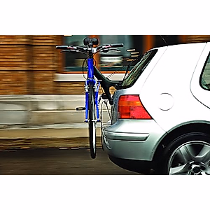 Saris Solo 1-Bike Trunk Rack - Zero Adjustments, Easy Install, 100% Recyclable Plastic Frame and Non-Rusting Material, Compact Solo Trunk Mounted Bicycle Rack