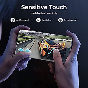 LK 2 Pack for Samsung Galaxy S23 Screen Protector & 2 Pack camera Lens Protector [Alignment Tool] Scratch-Resistant [Fingerprint Unlock Compatitble] Case Friendly, 9H Tempered Glass for S23 6.1 inch