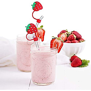 8Pcs Straw Covers Cap,Straw Covers for Reusable Straws,Straw Tip Covers,Drinking Straw Cover,Straw Topper,Straw Caps for Reusable Straws,Silicone Straw Covers Cap,Cloud Straw Cover