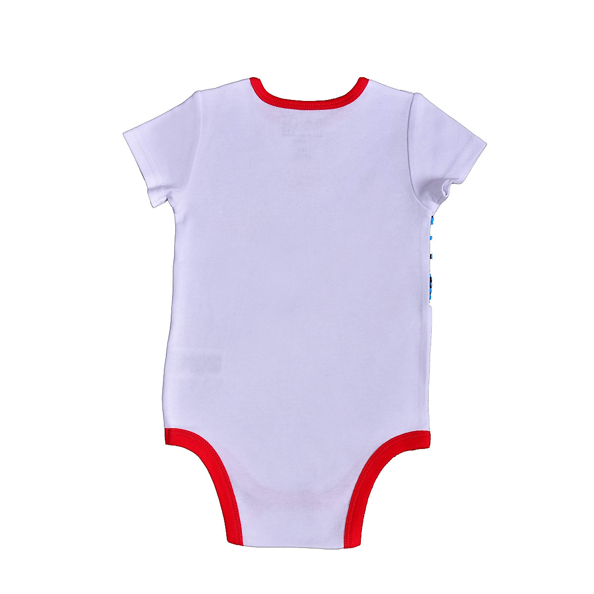 Marvel Spiderman Boys’ Short Sleeve 1st Birthday Bodysuit for Infant – Red/White