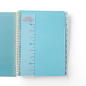 PPP 2023 Home Planner (Blue Leaf) | Work from Home Planner w/Stickers | Daily Checklist | Monthly Budget Worksheet | Monthly Calendar Layout | Vacation Checklist | Coil Binding | Poly Laminated Cover