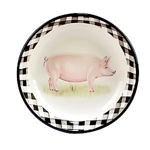 Certified International Farm 36 oz. Soup/Cereal Bowls, Set of 4, Multicolored, 28819SET4