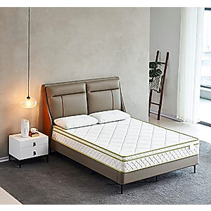 Twin Mattress - 8" Hybrid Mattress with Foam and Spring for Optimal Support and Comfort - Quilted Foam Soft Top - Rolled in a Box - Medium Firm - Oliver & Smith