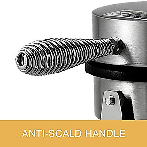 VBENLEM Commercial Round Waffle Maker Nonstick 1100W Stainless Steel 110V Temperature and Time Control, Suitable for Restaurant Bakeries Snack Bar Family, Non-rotated