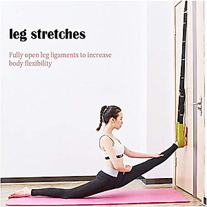 Back bend Assist Trainer - Improve Back and Waist Flexibility, Door Flexibility Stretching Strap, Home equipment for Ballet, Dance, Yoga, Gymnastics, Cheerleading, Splits (rose)