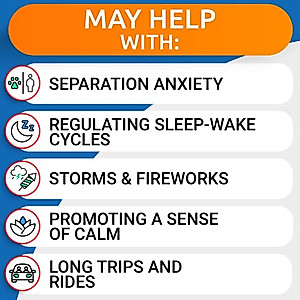 Advanced Calming Hemp Treats for Dogs - Hemp Oil + Melatonin - Anxiety Relief - Separation Aid - Stress Relief During Fireworks, Storms, Thunder - Aggressive Behavior, Barking - 120 Soft Chews