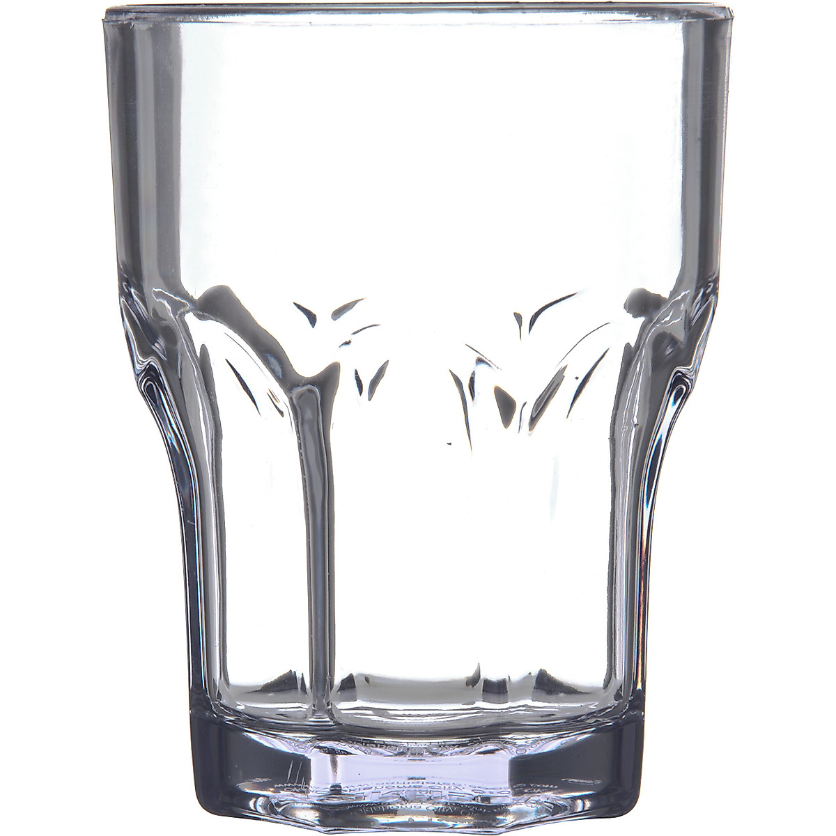 Carlisle FoodService Products Louis Clear Tumbler Short Glass for Restaurants, Catering, Kitchens, Plastic, 6 Ounces, Clear