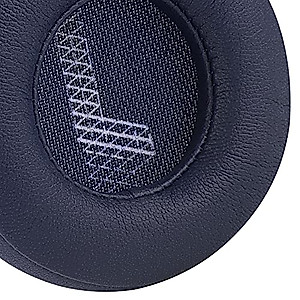 Geekria QuickFit Protein Leather Replacement Ear Pads for JBL Live 400BT Headphones Earpads, Headset Ear Cushion Repair Parts (Blue)