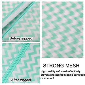 FHDD Laundry Mesh Bag for Washing Machine and Traveling,Laungdry Bags.For Kinds of Delicates,Baby clothes,Socks,Pillow etc. (green, 2XL,2L)