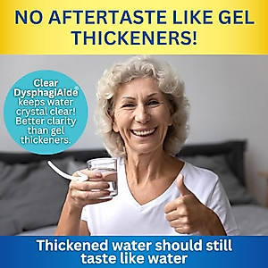 Clear DysphagiAide Thickener Powder - 400 Servings - Instant Thickener for Liquids and Foods – Liquid Thickeners for Dysphagia, Drink Thickener and Water Thickener (Pack of 1, 19.75 oz)