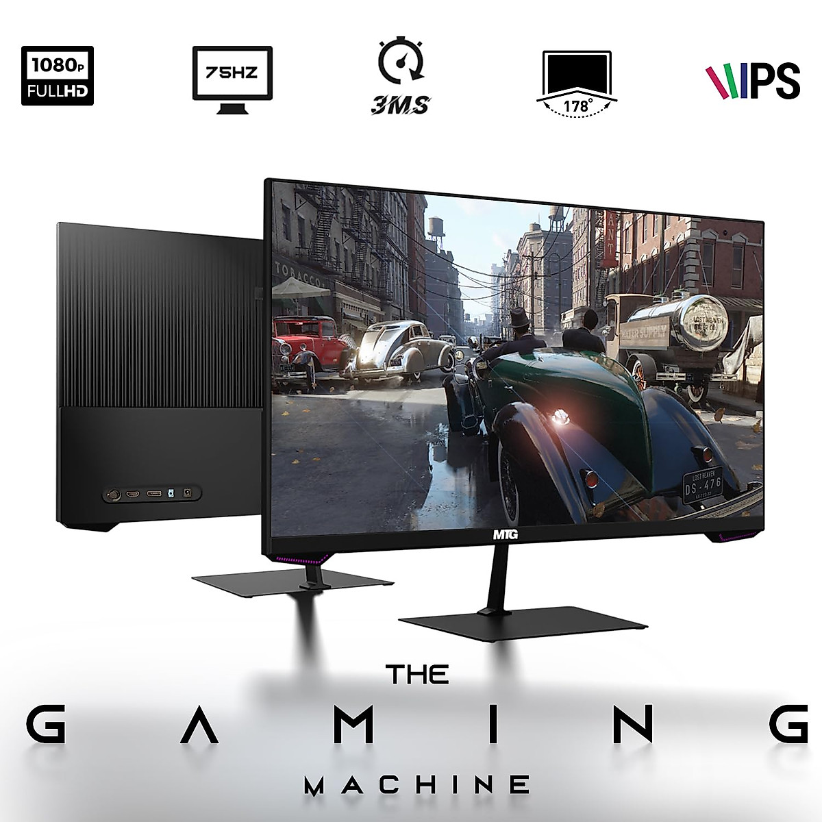 HP G3 Gaming Desktop PC, Intel Core i7 6th Gen, AMD RX 550 Graphics, 32GB RAM, 1TB SSD + 3TB HDD, MTG 27 Inch Monitor, RGB Keyboard Mouse, Speaker, Webcam, WiFi, Win 10 Pro (Renewed)