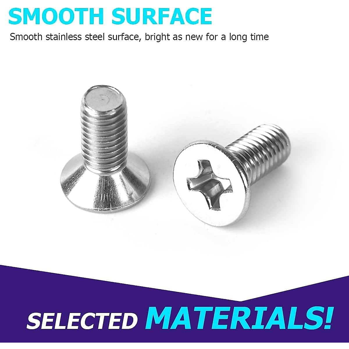 12PCS Stainless Steel Brake Disc Rotor Screws, 93600-06014-0H, Retaining Hardware Bolts Screw Kit for Front and Rear, Car Replacement for Acura, Civic, Accord, Odyssey, City (White)