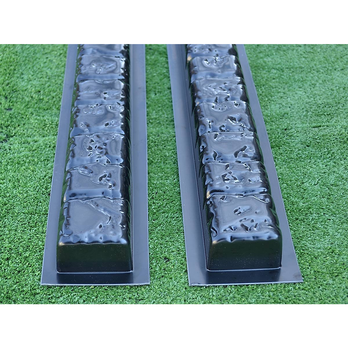 SvitMolds Sold 2 Pieces Small Edge Stone Concrete MOLDS Edging Border Mould ABS Plastic BR15