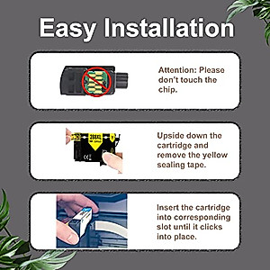 TonerSave Remanufactured 288 T288XL 288XL Ink Cartridge for Epson XP-446 XP-440 XP-330 XP-340 XP-430 (5-Pack, 2 Black Cyan Magenta Yellow, Epson 288)