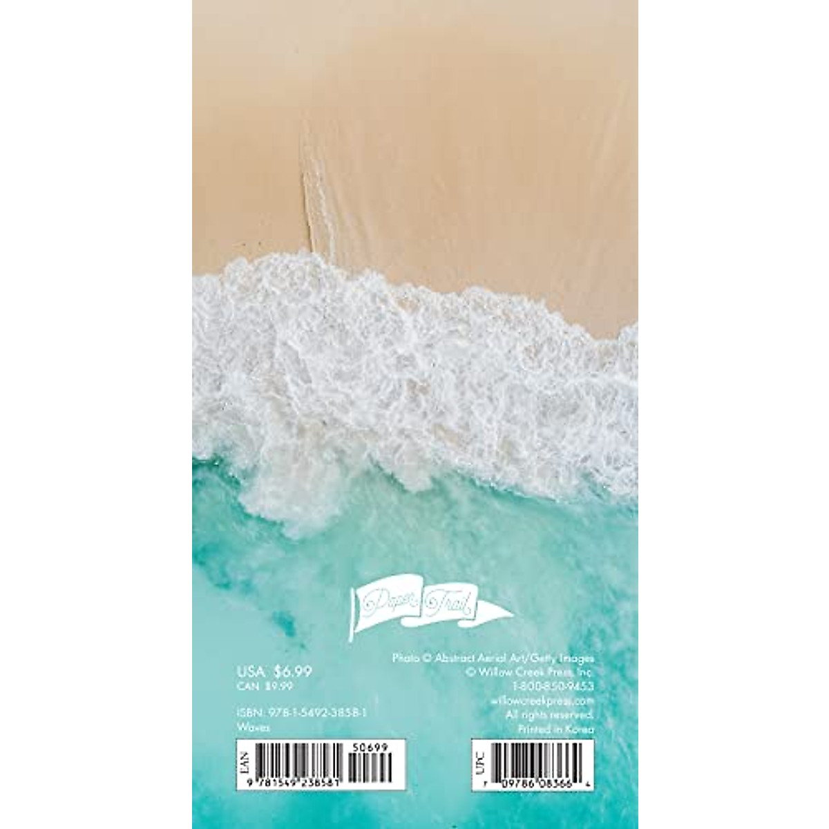 Willow Creek Press Waves 2-Year January 2024 - December 2025 Monthly Pocket Planner (3.5" x 6.5")