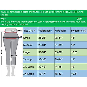 NELEUS 2 Pack Tummy Control High Waist Workout Yoga Capri Leggings Yoga Pants,9027,Black,US L,EU XL