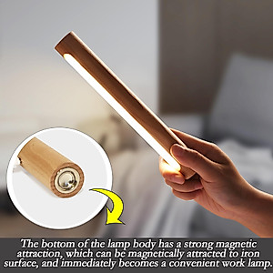 LANDGOO Wooden LED Table lamp Reading lamp Magnetic Dimmable Reading Light